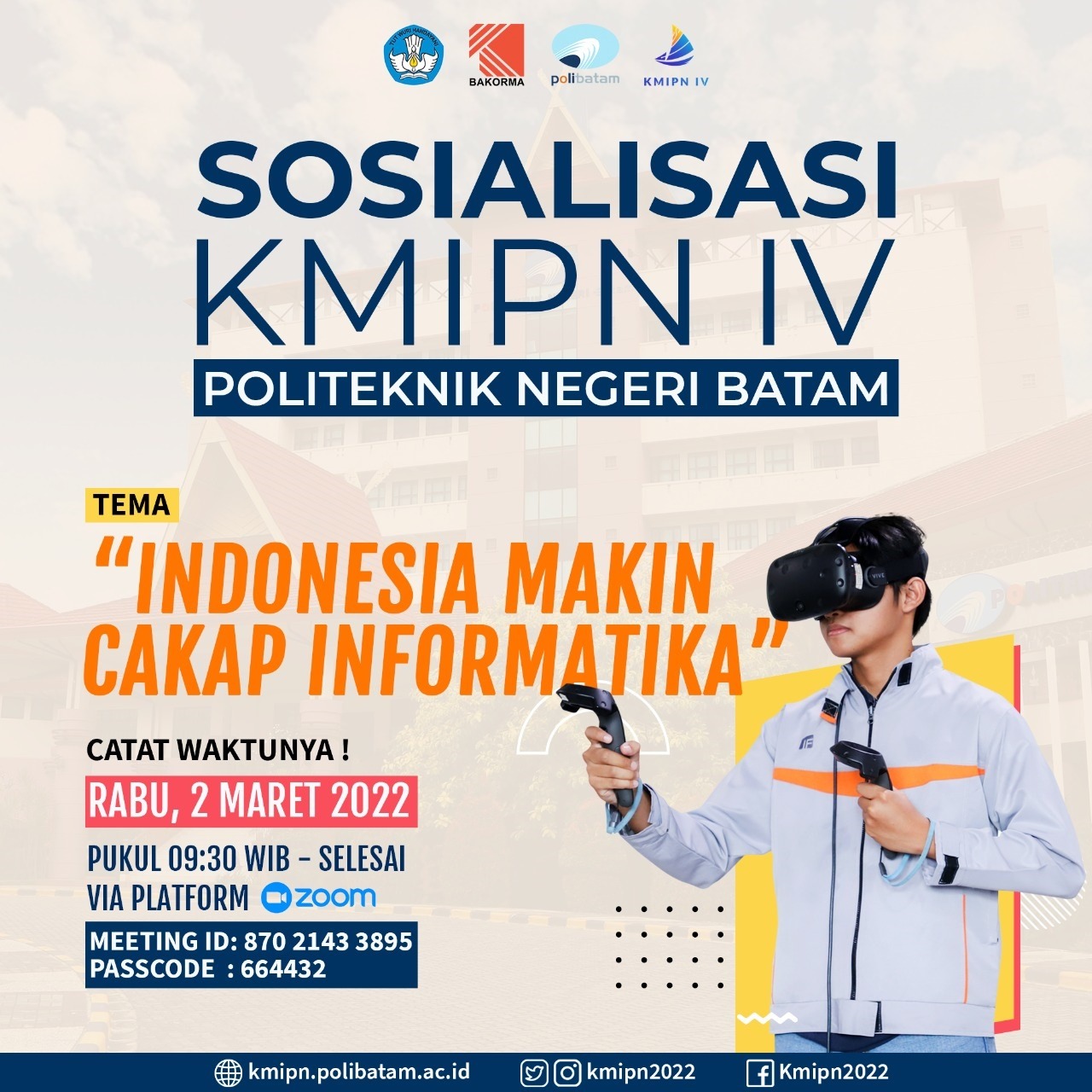 Sosialisasi KMIPN IV Tahun 2022 di Polibatam – Politeknik Negeri Batam