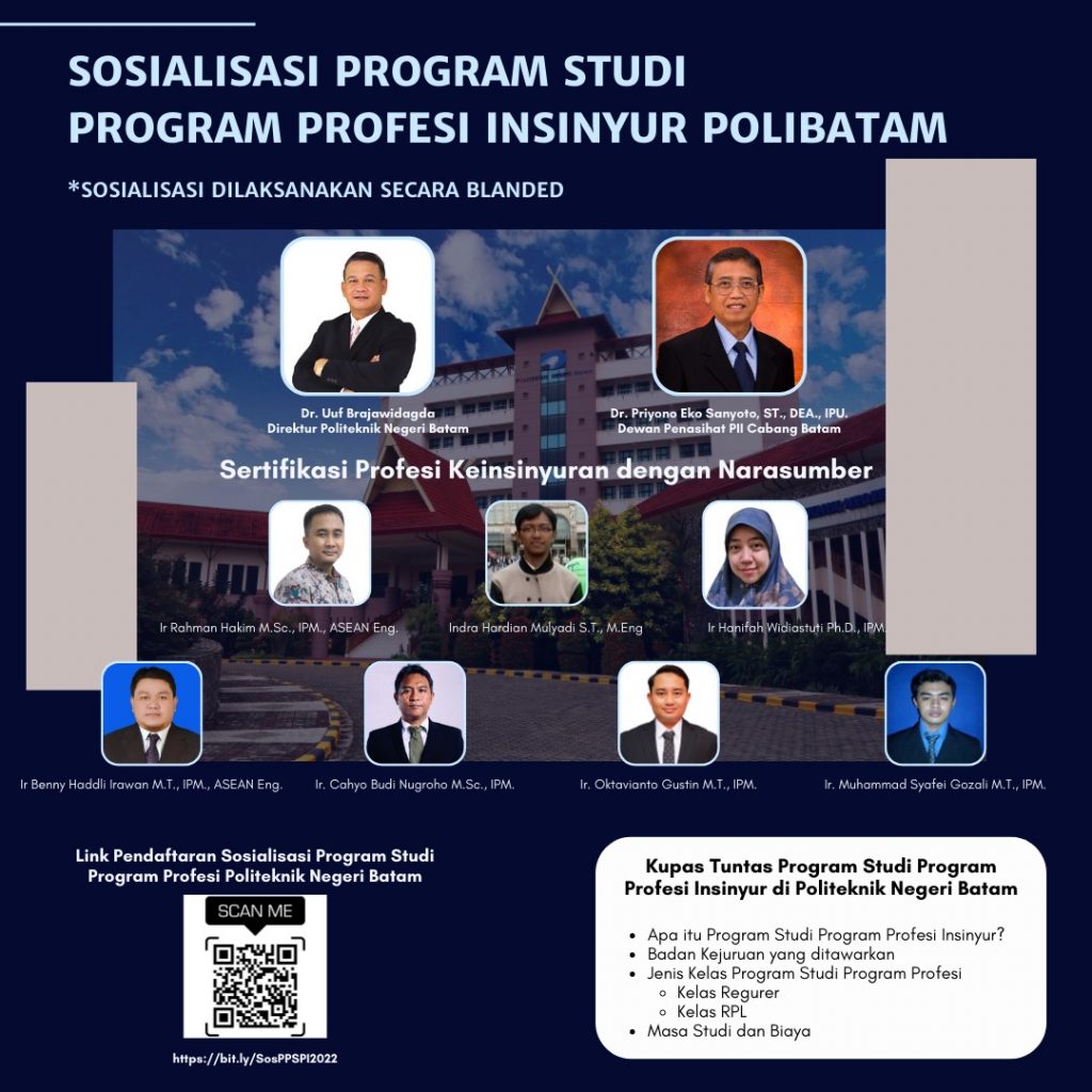 Sosialisasi Program Studi Program Profesi Insinyur Polibatam – Politeknik Negeri Batam