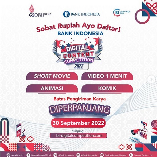 Bank Indonesia Digital Content Competition Diperpanjang! – Politeknik ...