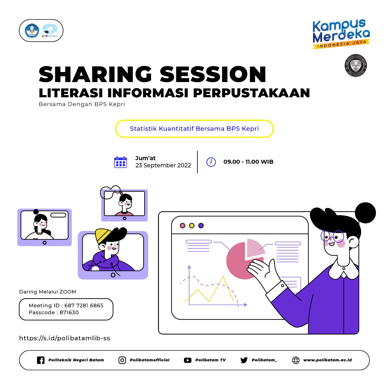 Sharing Session dengan Topik “Statistik Kuantitatif Bersama BPS Kepri” – Politeknik Negeri Batam