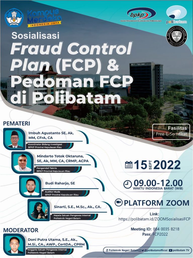 Sosialisasi Froud Control Plan (FCP) & Pedoman FCP Politeknik Negeri ...