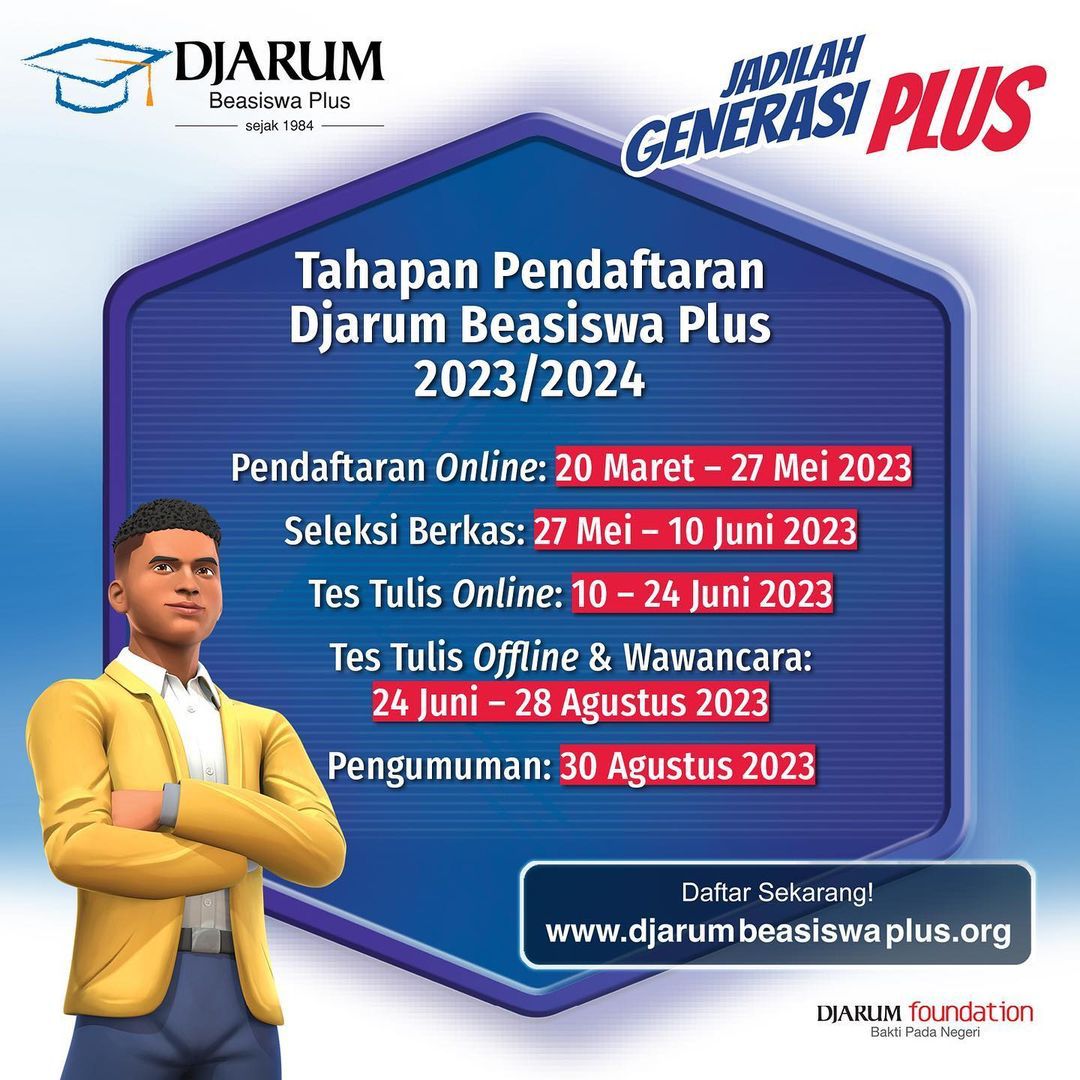 Pengumuman Beasiswa Djarum 2023 – Politeknik Negeri Batam Pengumuman Beasiswa Djarum 2023 – Politeknik Negeri Batam