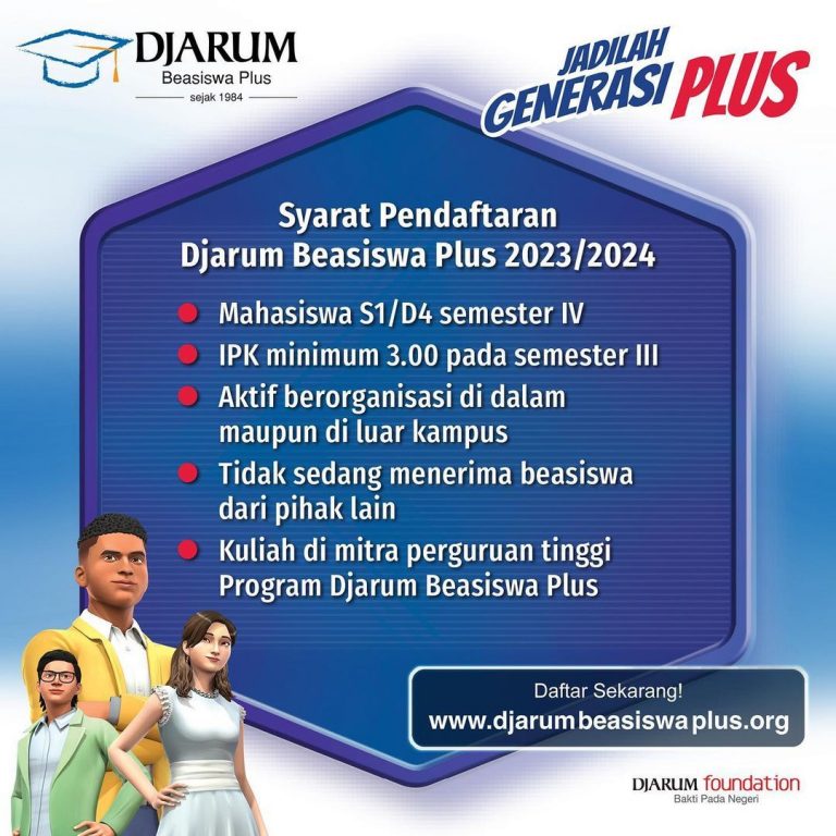Pengumuman Beasiswa Djarum 2023 – Politeknik Negeri Batam
