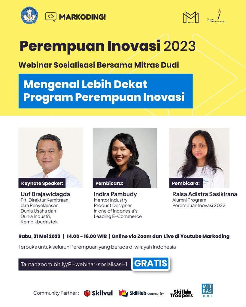 Webinar Sosialisasi Perempuan Inovasi bersama Mitras Dudi – Politeknik Negeri Batam