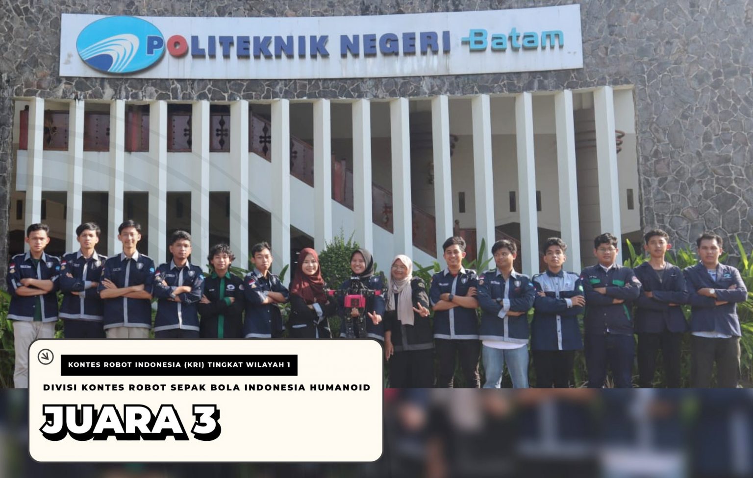 Tim Robot Polibatam Raih 3 Juara di Ajang Kontes Robot Indonesia (KRI ...