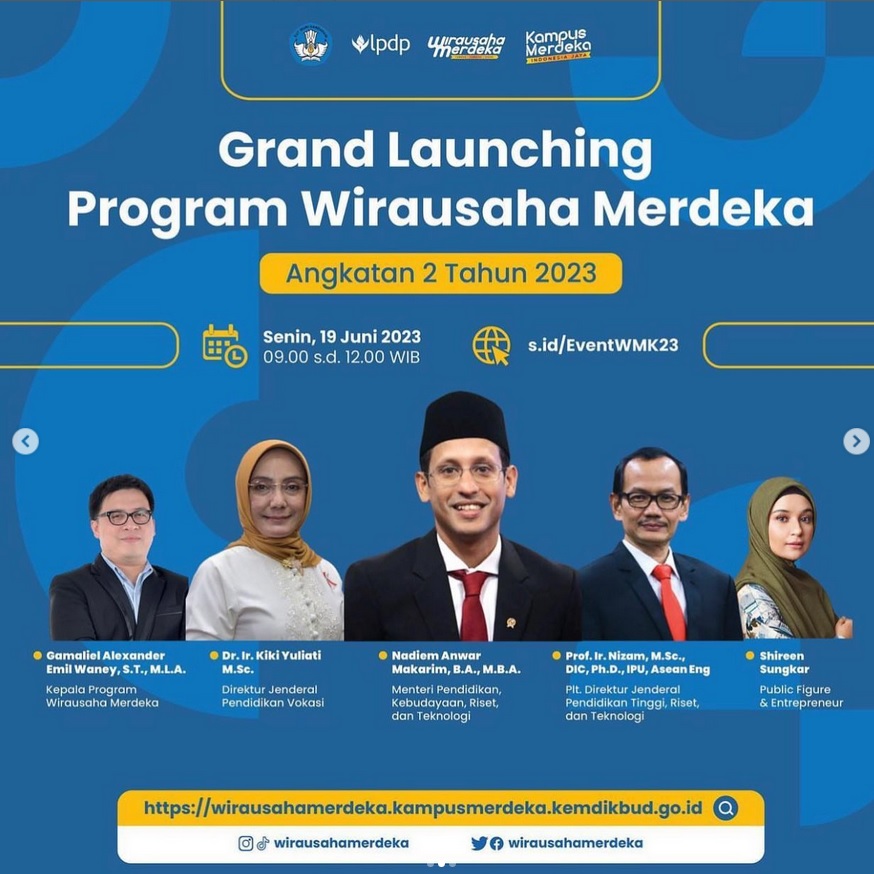 Grand Launching Wirausaha Merdeka Angkatan 2 Tahun 2023 – Politeknik Negeri Batam
