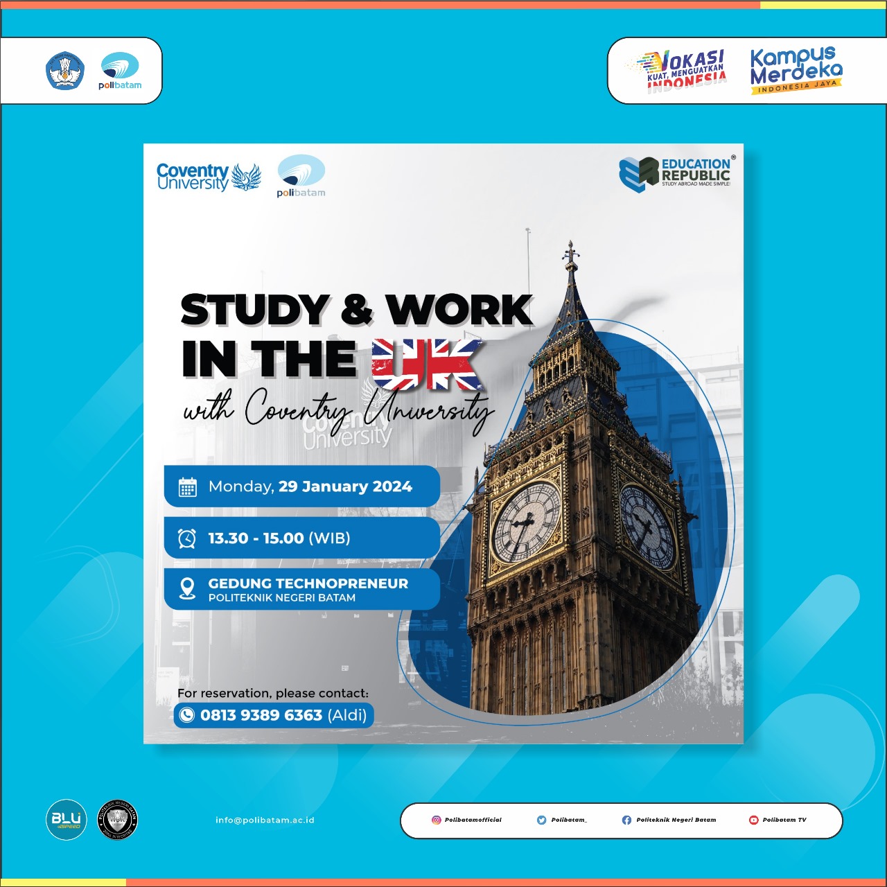 Info Session with Coventry University at Polibatam – Politeknik Negeri ...